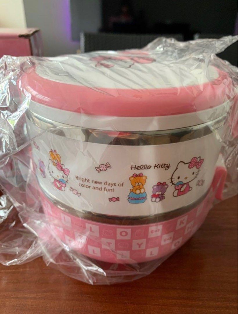Hello Kitty Food Container Thermal Thermos Tupperware, Furniture & Home ...