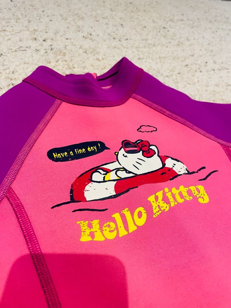 Hello Kitty thermal swimming suit, Babies & Kids, Babies & Kids Fashion ...