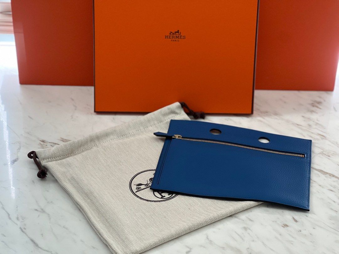 Hermes back pocket 25 Bicolor Veau Togo, Luxury, Bags & Wallets on ...