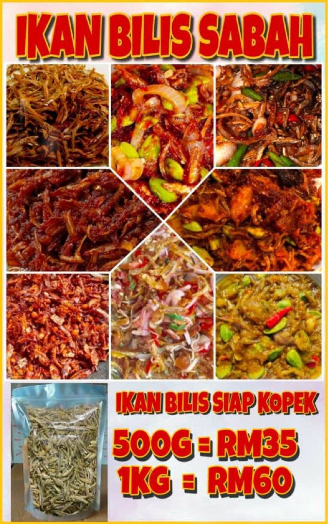 Ikan Bilis Sabah siap kopek, Food & Drinks, Local Eats on Carousell