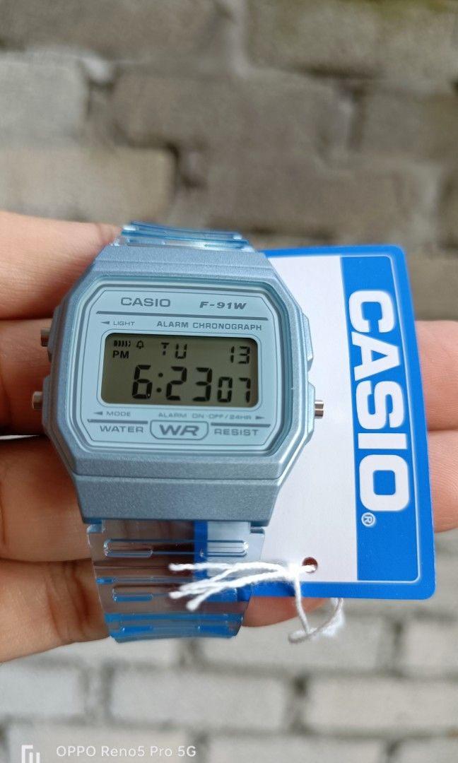 JAM CASIO ORIGINAL F-91WS-2 JAM BUDAK SEKOLAH, Women's Fashion, Watches ...