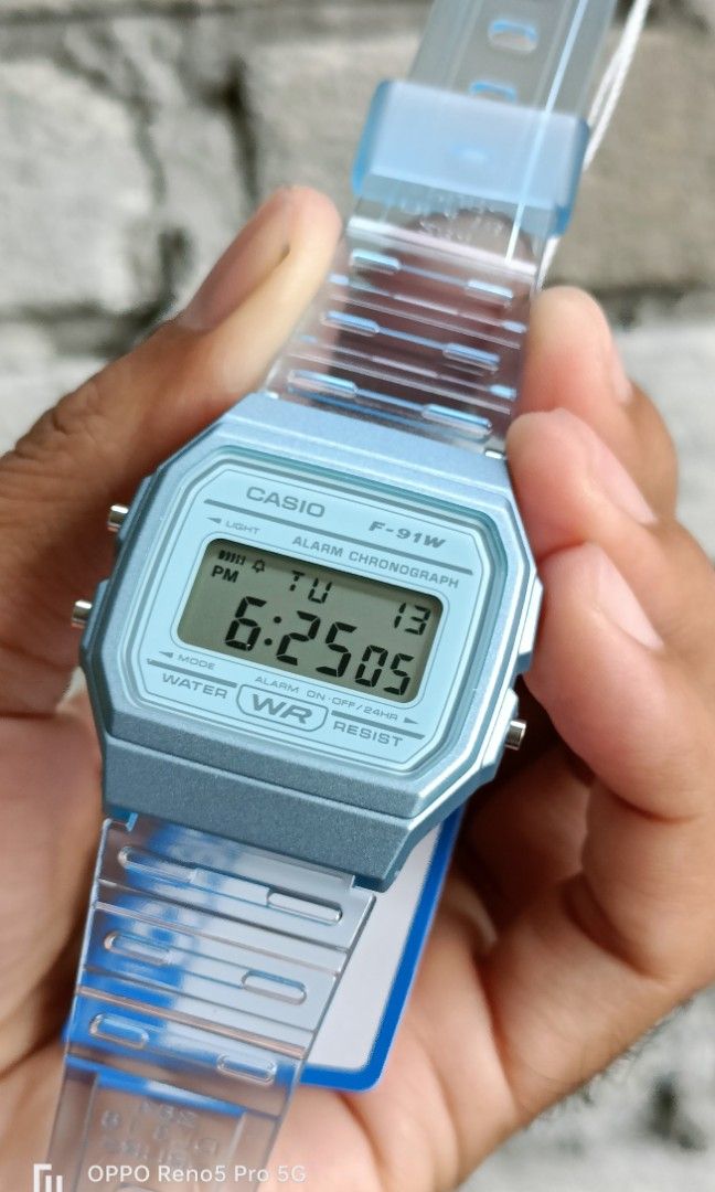 JAM CASIO ORIGINAL F-91WS-2 JAM BUDAK SEKOLAH, Women's Fashion, Watches ...