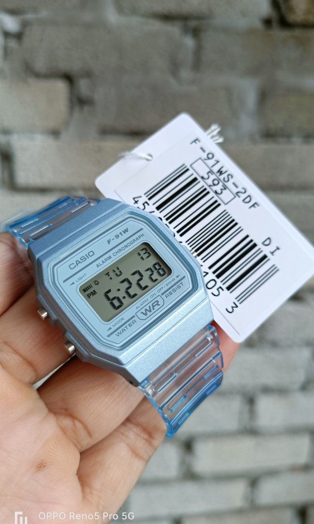 JAM CASIO ORIGINAL F-91WS-2 JAM BUDAK SEKOLAH, Women's Fashion, Watches ...