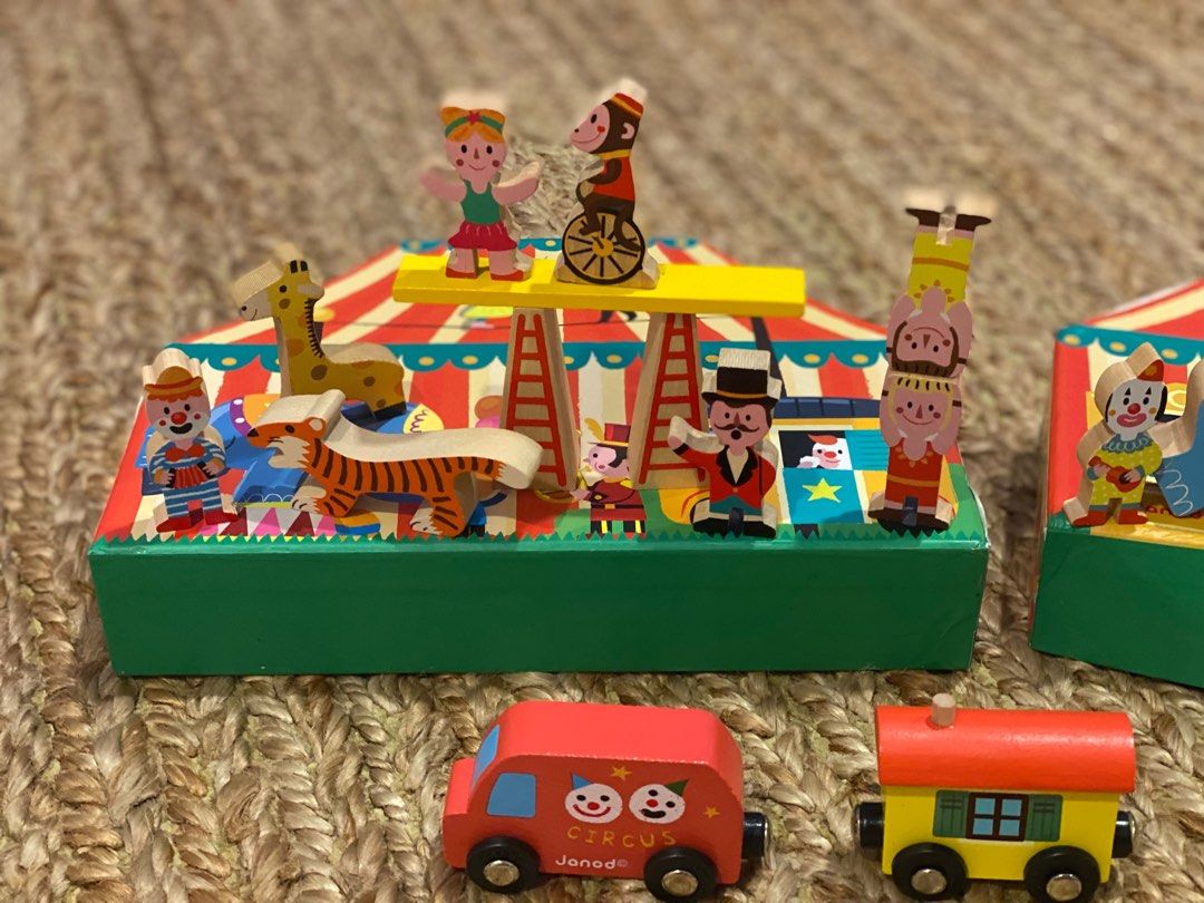 Janod Story Box Circus wooden set, Hobbies & Toys, Toys & Games on ...