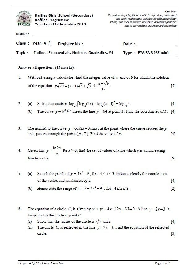 JC & Sec School Notes - Sec 1 2 3 4 - JC1 JC2 - H2 - Math - Science ...