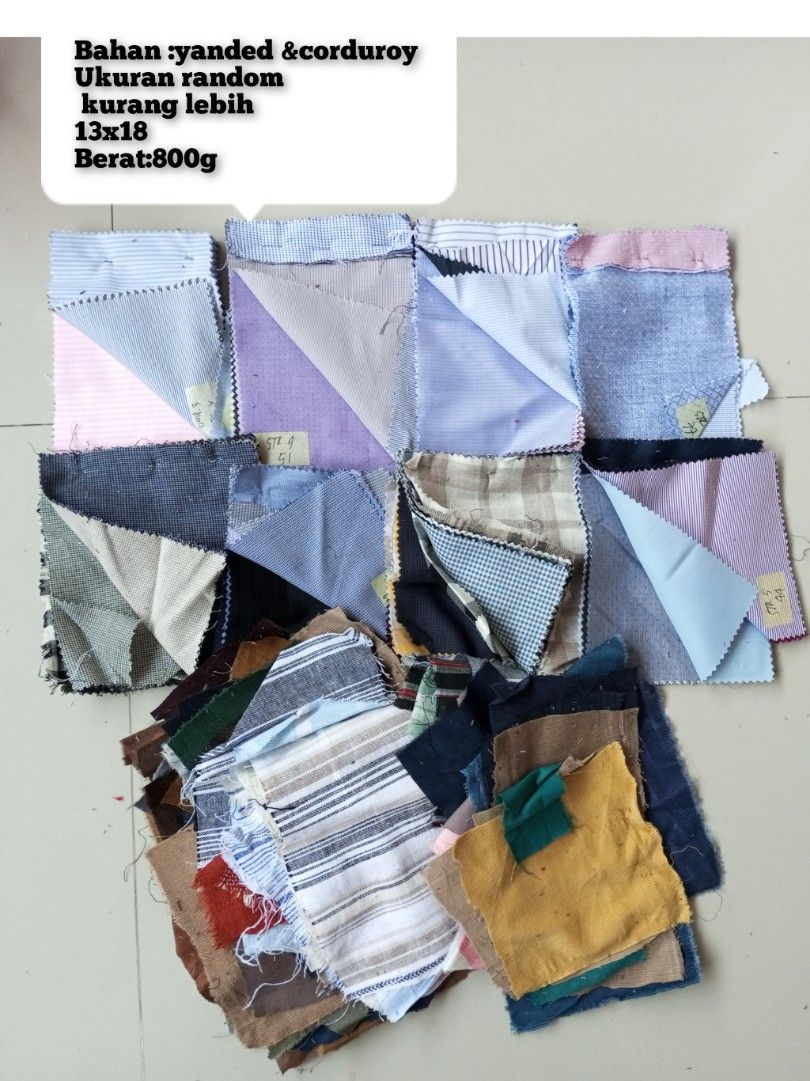 Kain perca, Desain & Kerajinan Tangan, Alat & Bahan Kerajinan di Carousell