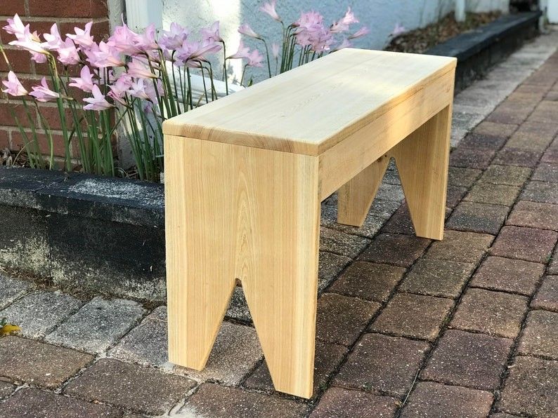 Kerusi Bangku Wood Bench Rustic Farmhouse Outdoor Bench Garden Bench ...