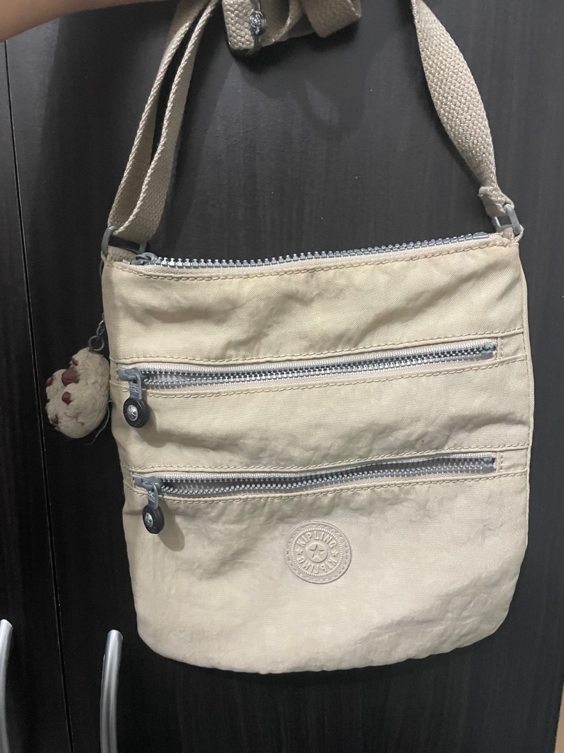 KIPLING CROSS BODY BAG BEIGE, Women's Fashion, Bags & Wallets, Cross ...