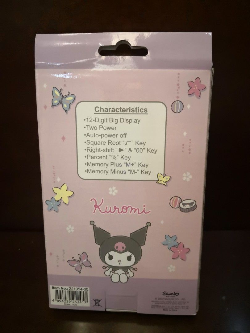 Kuromi calculator (Sanrio licensed), Hobbies & Toys, Memorabilia ...
