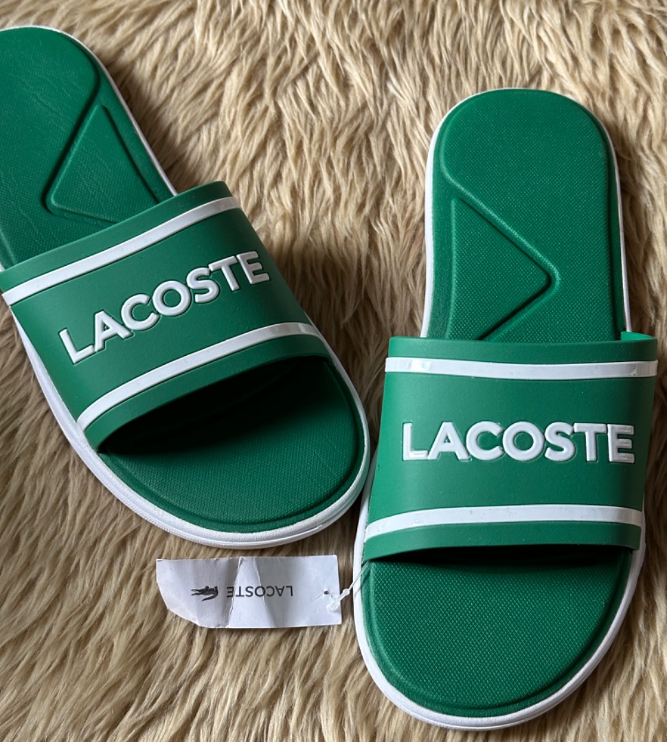 Lacoste Slides, Luxury, Sneakers & Footwear on Carousell