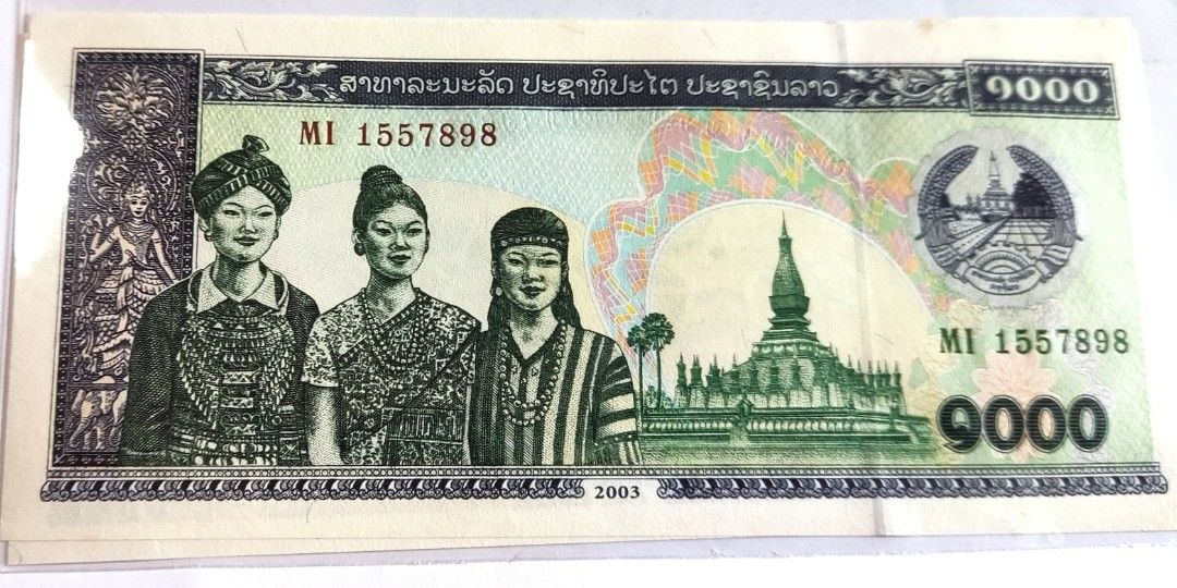 Laos Bank Notes 1000, Hobbies & Toys, Memorabilia & Collectibles ...