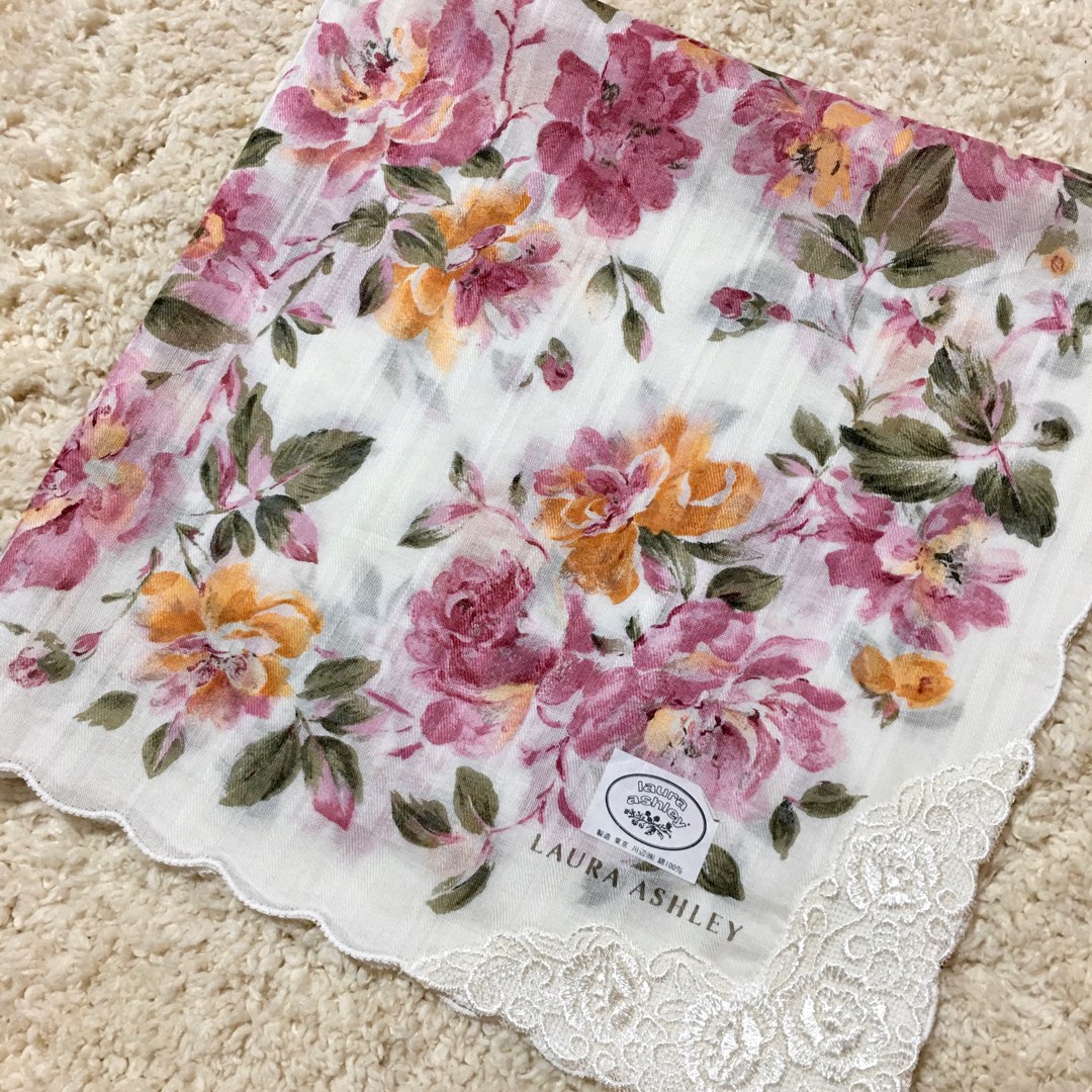 LAURA ASHLEY HANDKERCHIEF, Women's Fashion, Watches & Accessories ...