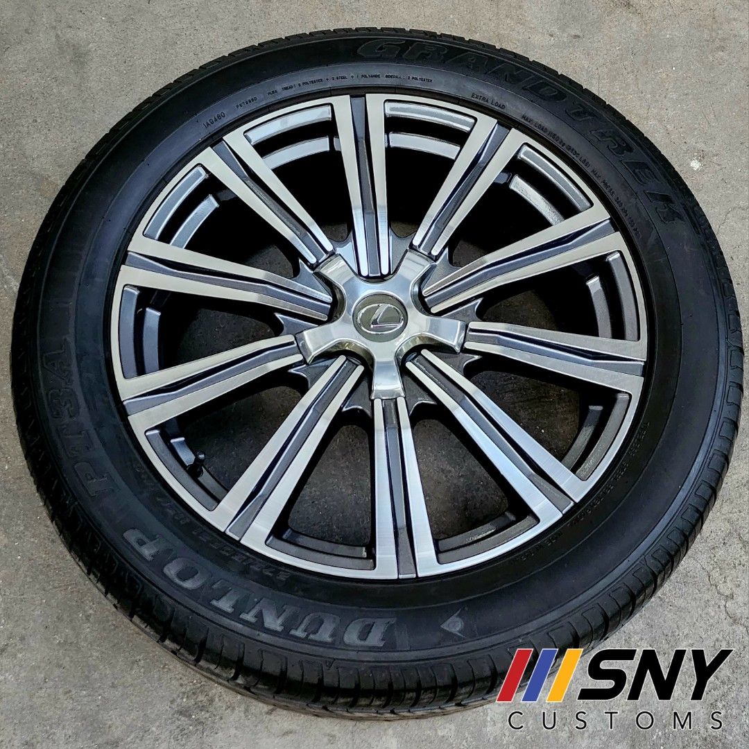 LC200 21'' rims mags with Dunlop Tires Lexus Lx570 470 LC100 land ...
