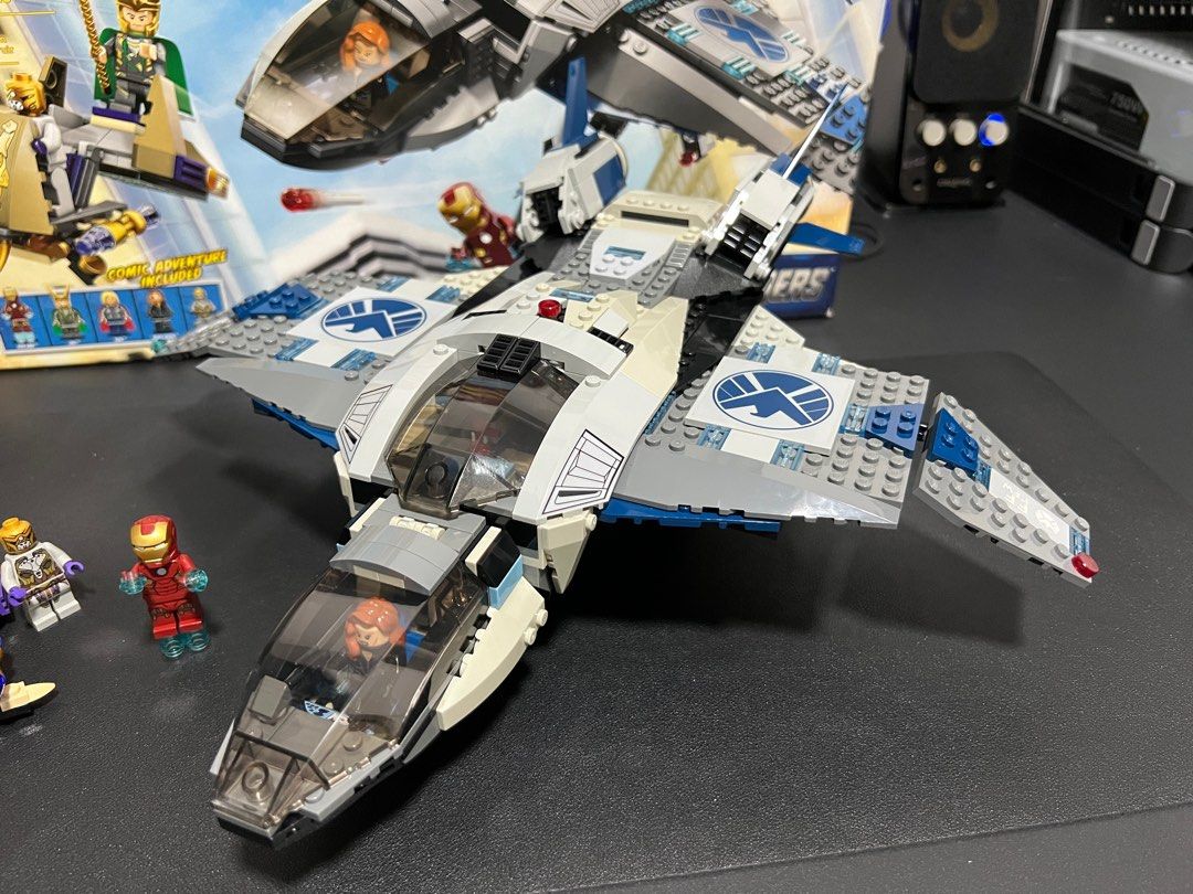Lego Avengers Quinjet Iron man Thor Loki Black Widow, Hobbies & Toys ...