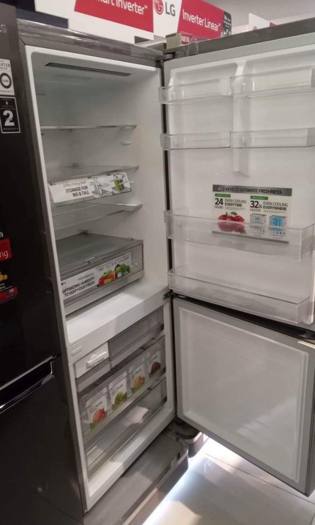 Lg Bottom Freezer Refrigerator Tv And Home Appliances Kitchen Appliances Refrigerators And