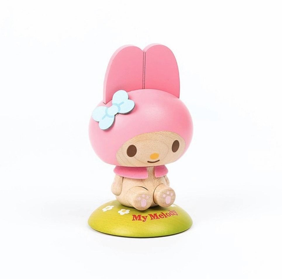 Licensed My Melody Head Swinging Wooden Figure Display, Hobbies & Toys ...