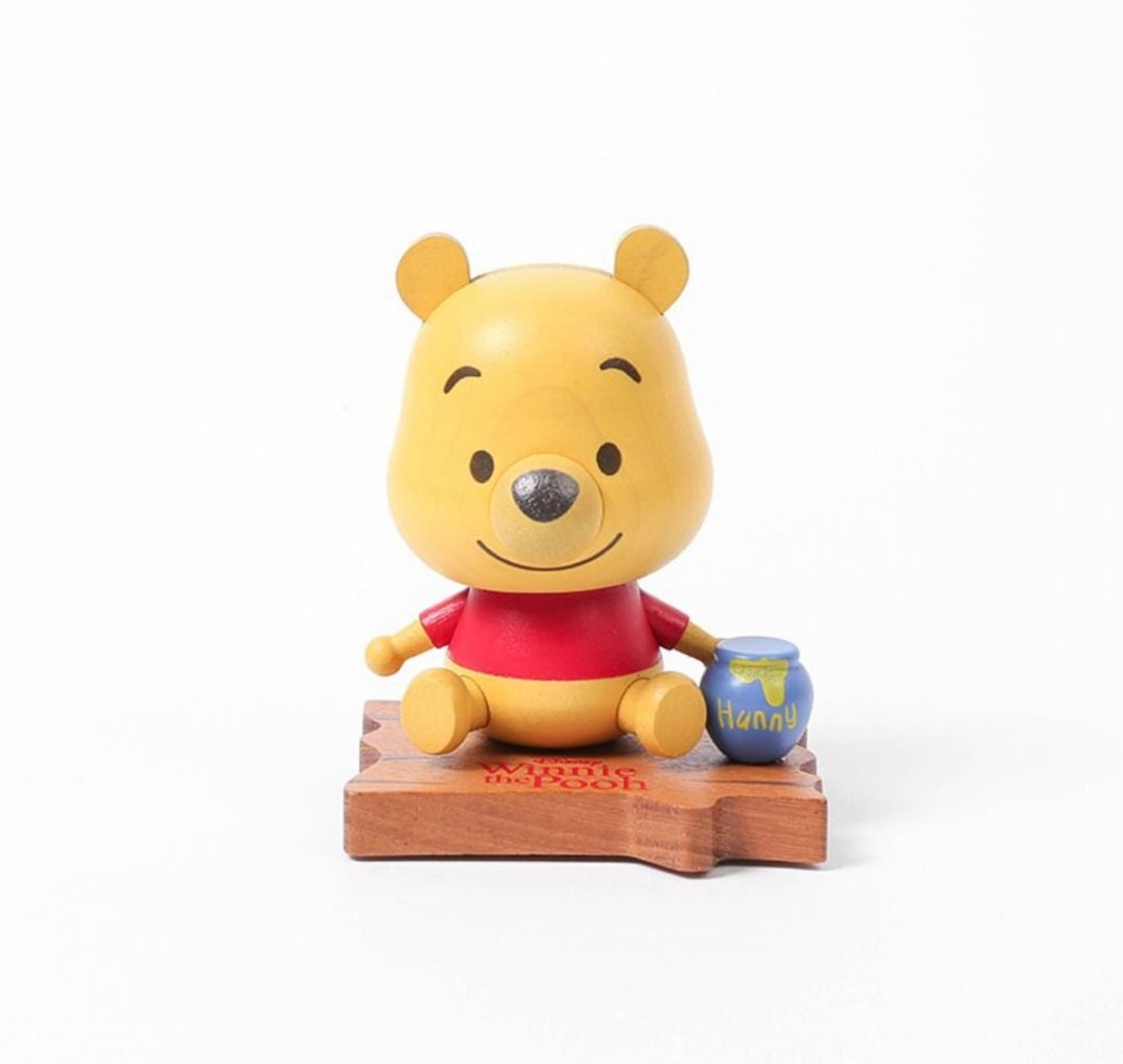 Licensed Winnie the Pooh Head Swinging Wooden Figure Display, Hobbies ...