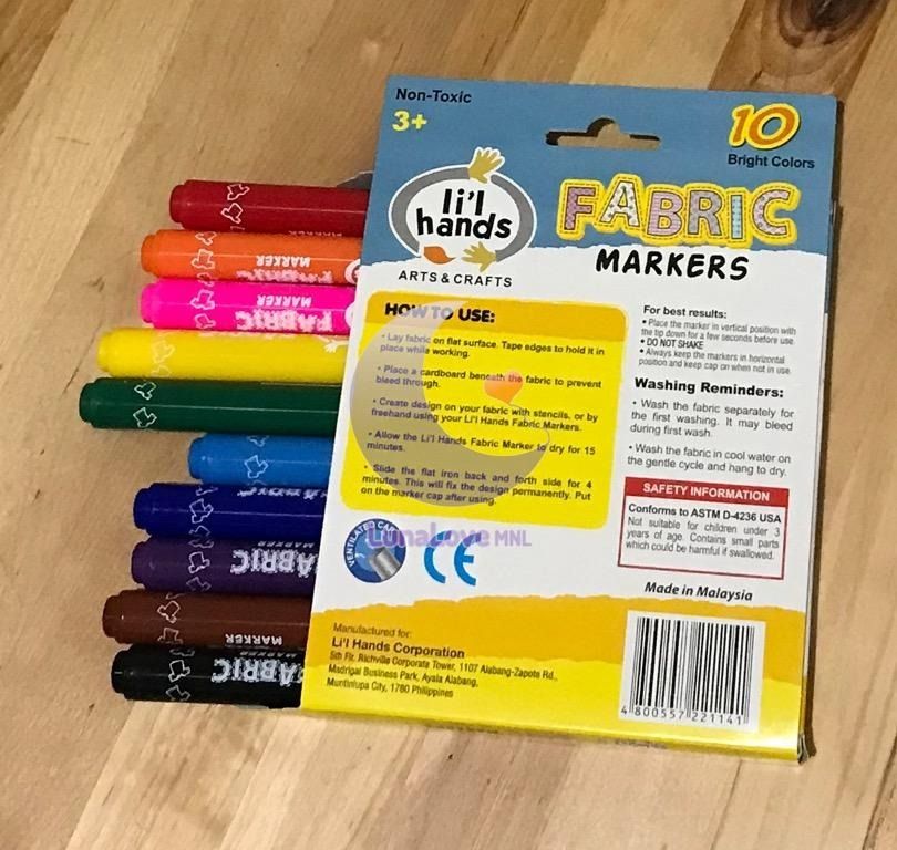 Li’l Hands Fabric Markers 10s | School Supplies, Hobbies & Toys ...