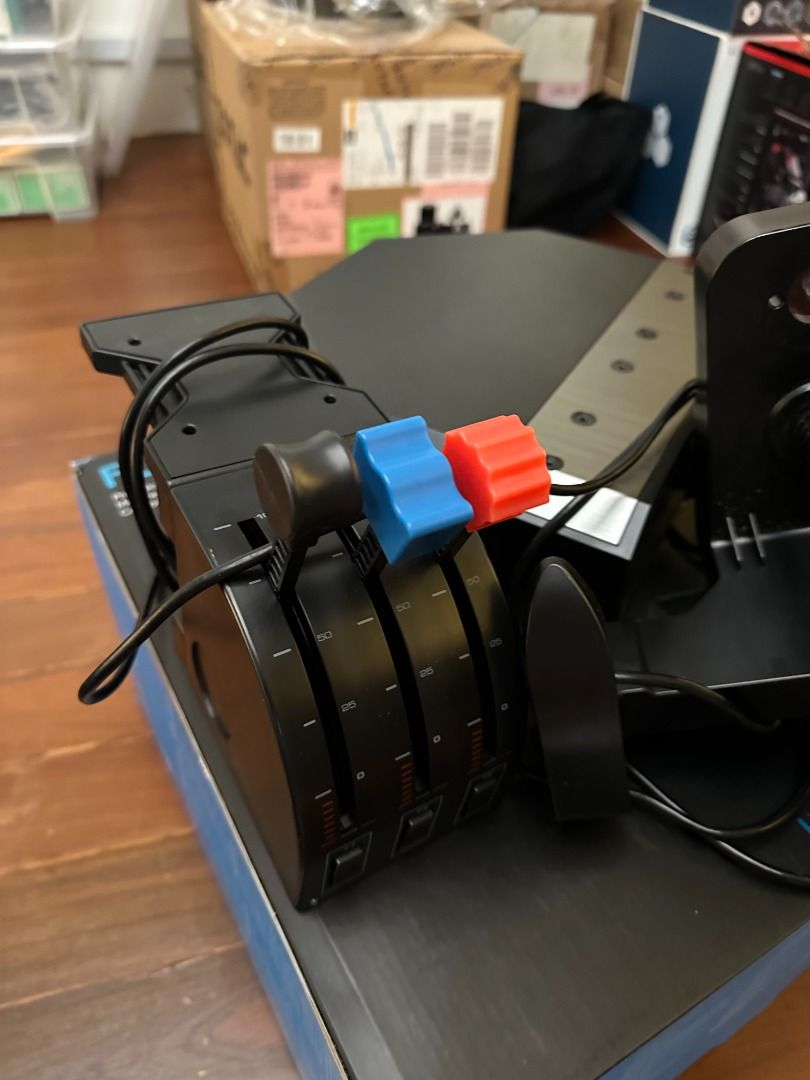 LOGITECH FLIGHT YOKE SYSTEM PROFESSIONAL SIMULATION YOKE AND THROTTLE ...