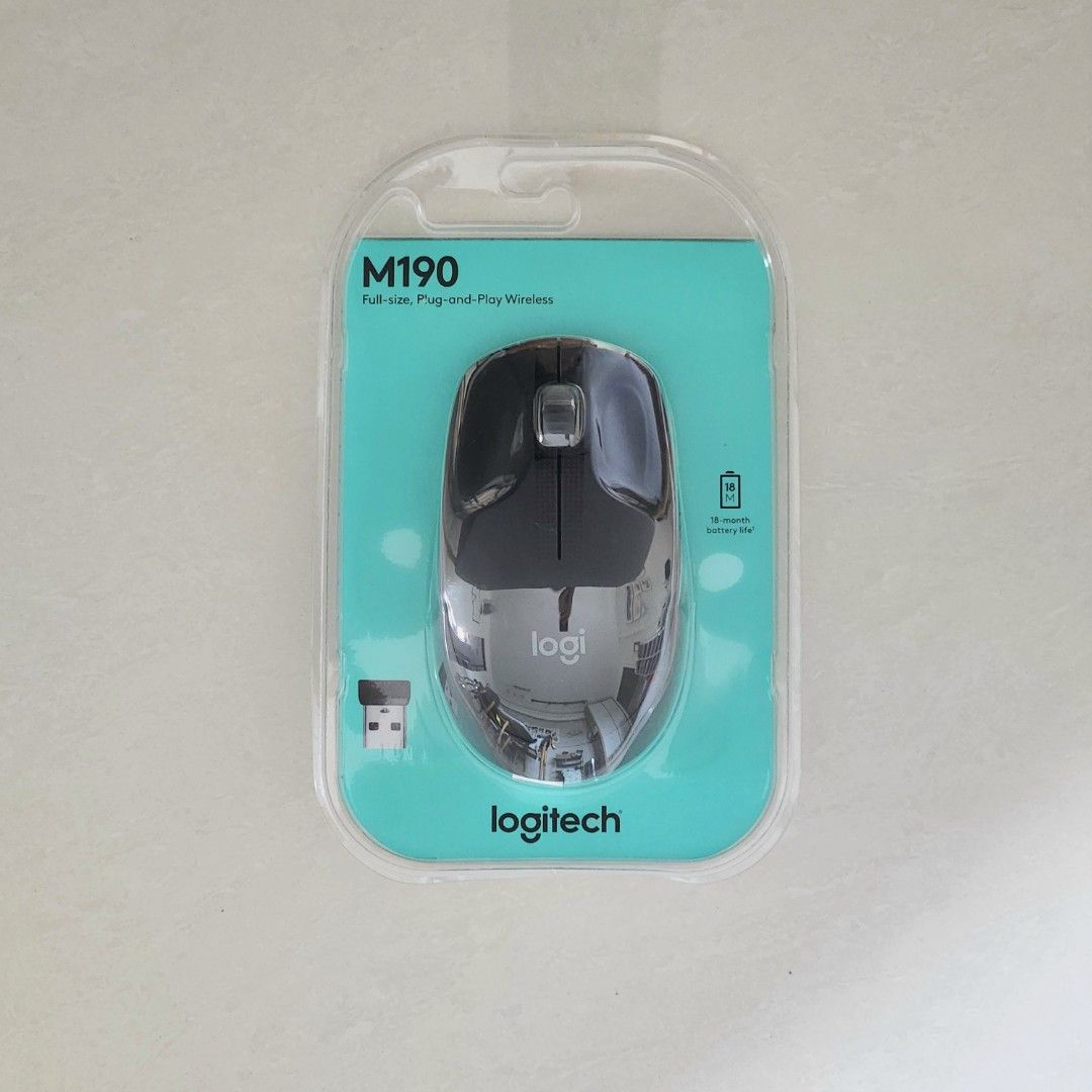 Logitech M190 Wireless Mouse Logi BNIB, Computers & Tech, Parts ...