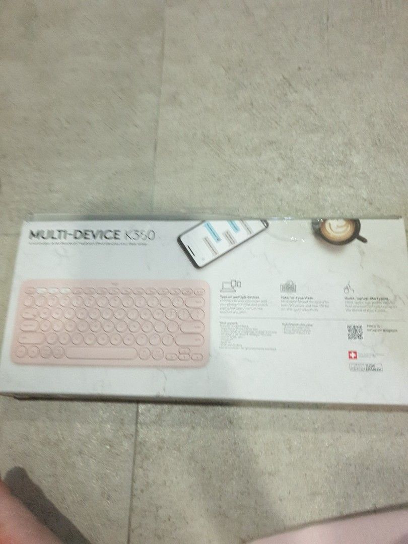 logitech multi device K380 pink, Computers & Tech, Parts & Accessories ...