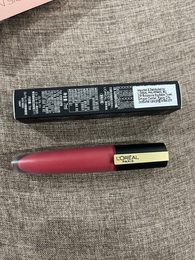 LOreal Paris Rouge Signature Matte Liquid Lipstick - Baked Nudes ...
