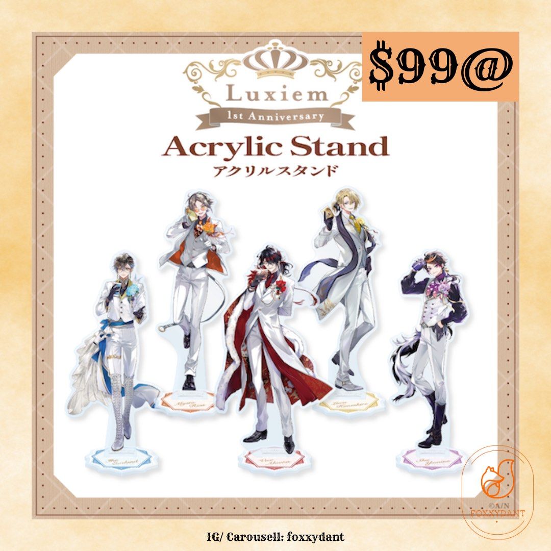 接單中 Luxiem 一週年商品 Nijisanji EN 彩虹社 Ike Vox Mysta Shu Luca, 興趣及遊戲, 收藏品及紀念品, 明星周邊 - Carousell
