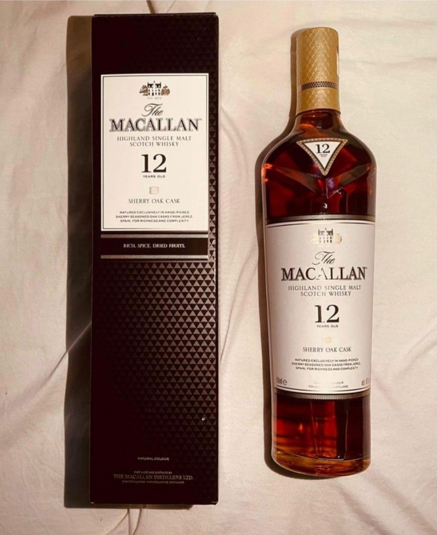 Macallan 12, Food & Drinks, Alcoholic Beverages on Carousell