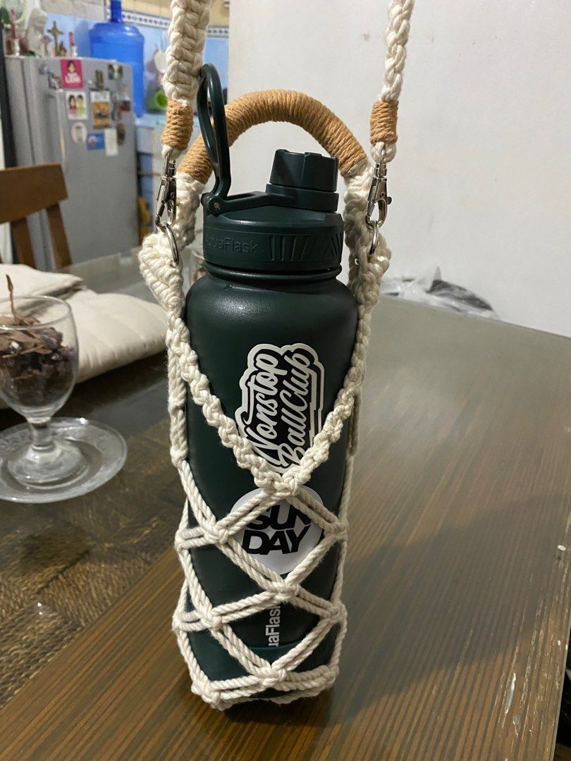 Macrame Tumblr Water Bottle Holder, Men's Fashion, Watches ...