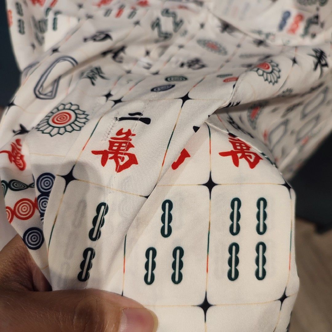 Mahjong mens shirt, Men's Fashion, Tops & Sets, Formal Shirts on Carousell
