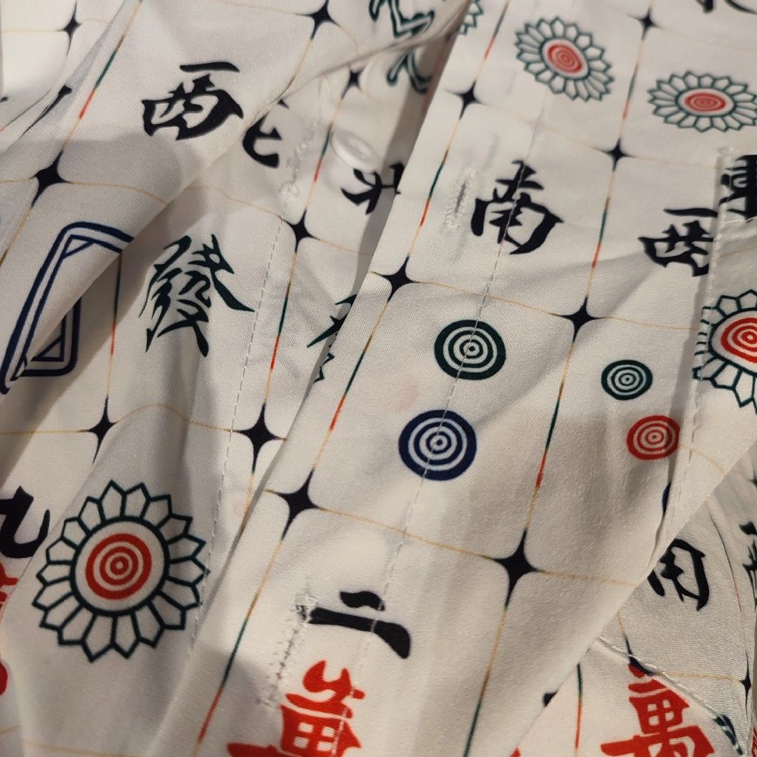 Mahjong mens shirt, Men's Fashion, Tops & Sets, Formal Shirts on Carousell