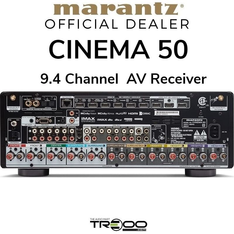Marantz Cinema 50 Multi-Room Wireless Bluetooth/WiFi/Ethernet Network ...