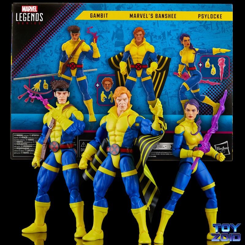 Marvel Legends X-Men Banshee Gambit Psylocke 3 Pack, Hobbies & Toys, Toys & Games on Carousell