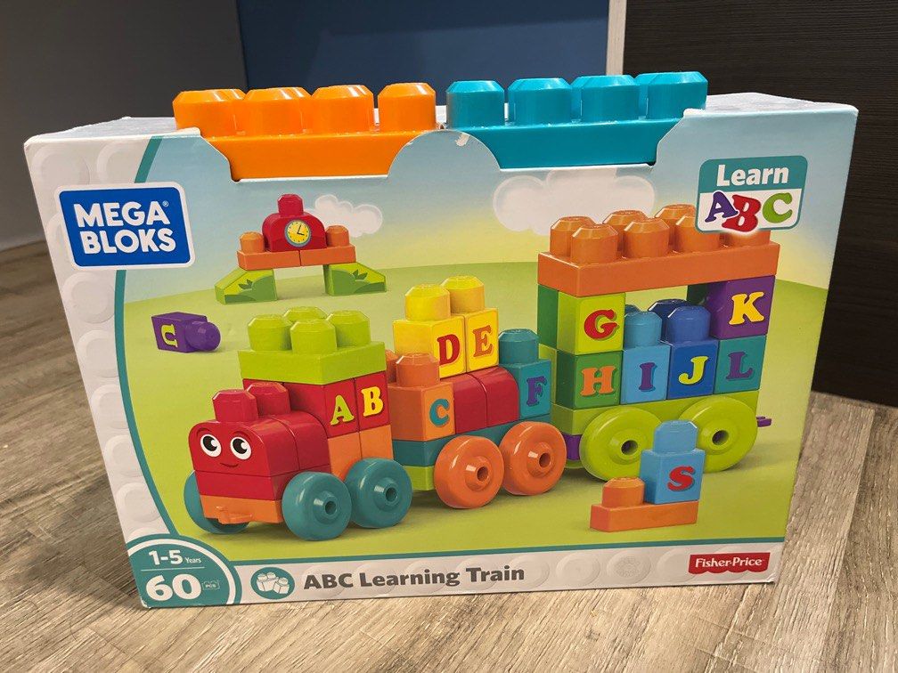 Mega Bloks ABC Learning train, Babies & Kids, Infant Playtime on Carousell