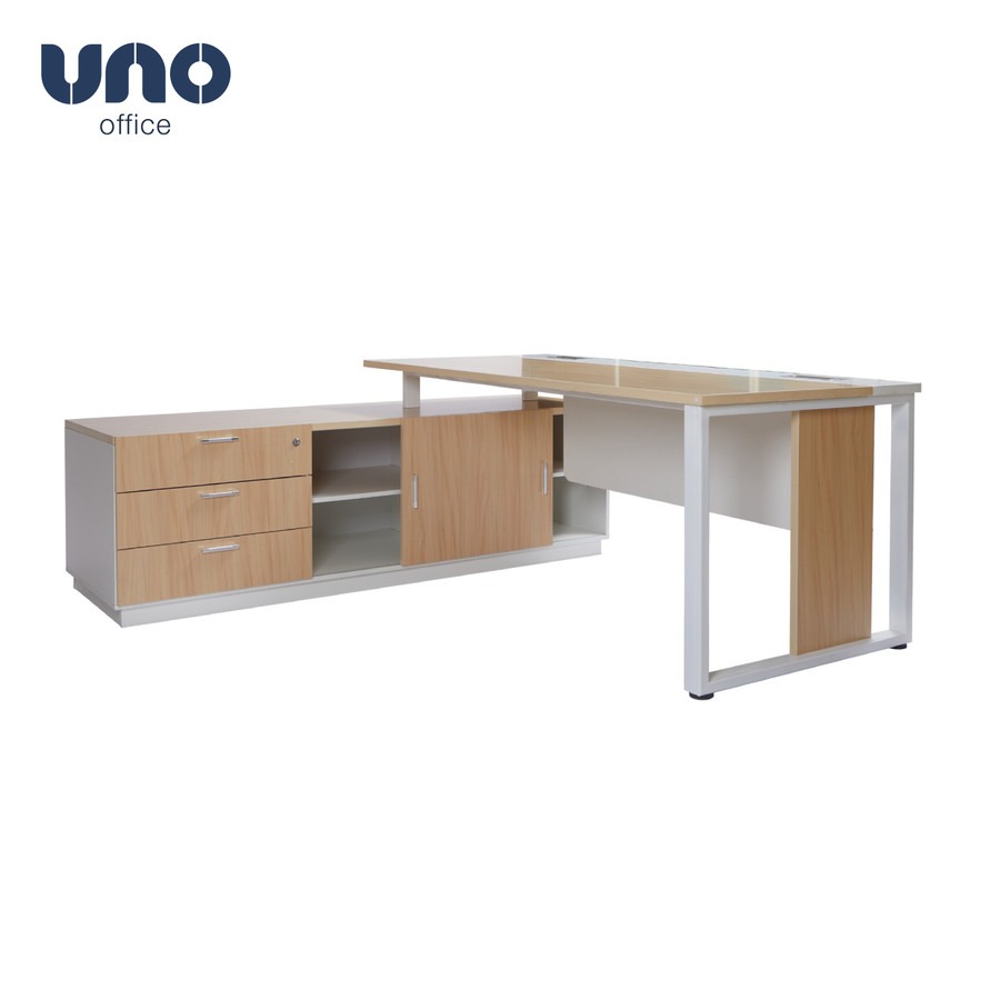 Meja Kantor UOD 7068 EC + Laci UNO Meja kerja Meja belajar Meja tulis, Perabotan Rumah di Carousell