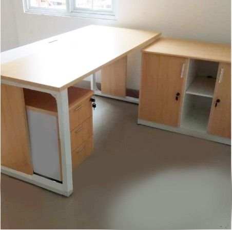 Meja Kantor UOD 7068 EC + Laci UNO Meja kerja Meja belajar Meja tulis, Perabotan Rumah di Carousell