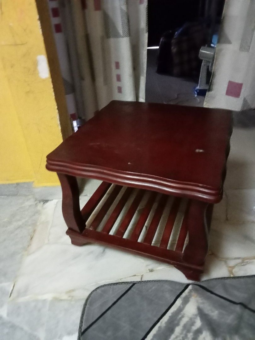 Meja vintage kayu solid, Hobbies & Toys, Collectibles & Memorabilia ...