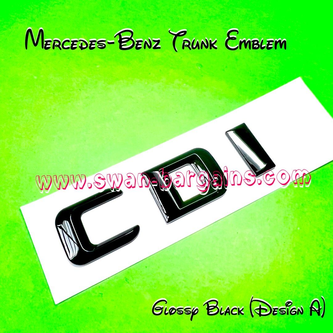 Mercedes Benz CGI CDI Rear Trunk Lettering Emblem Boot Badge Chrome ...