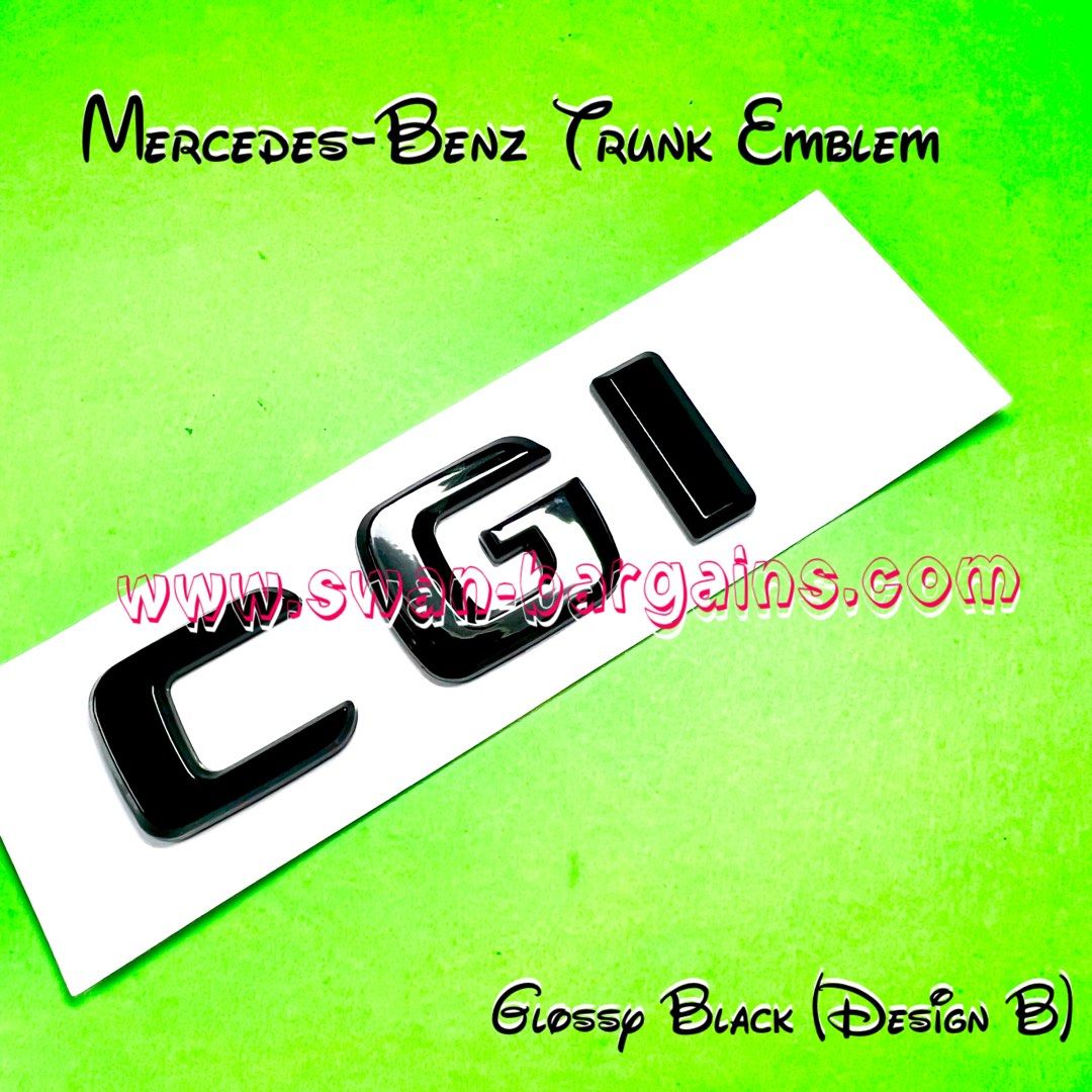 Mercedes Benz CGI CDI Rear Trunk Lettering Emblem Boot Badge Chrome ...