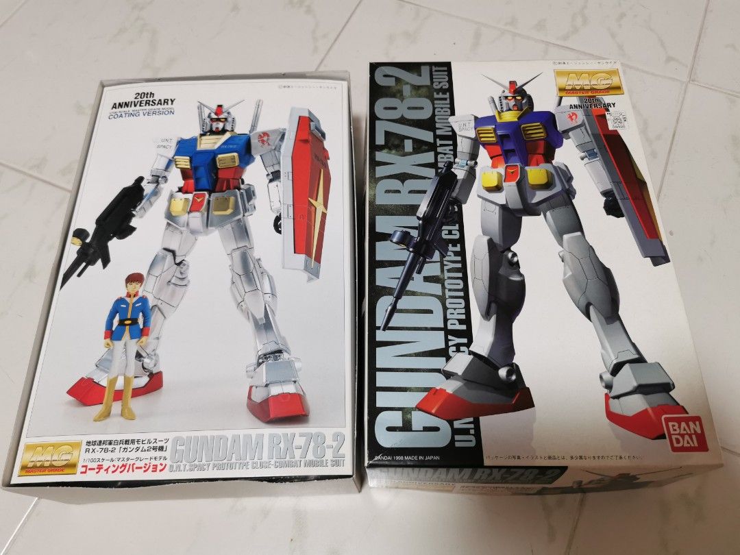 MG Gundam RX-78-2 20th Anniversary Coating Version, Hobbies & Toys, Toys & Games on Carousell
