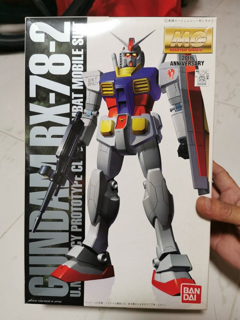 MG Gundam RX-78-2 20th Anniversary Coating Version, Hobbies & Toys, Toys & Games on Carousell