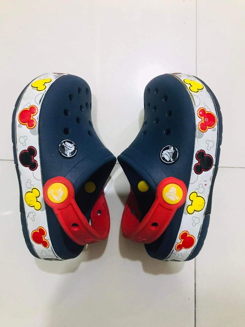 Mickey Mouse Crocs, Babies & Kids, Babies & Kids Fashion on Carousell
