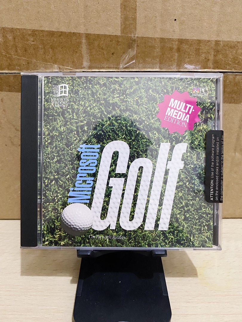 Microsoft Golf - Multi-Media Edition (1993) PC CD-ROM Game, Video ...