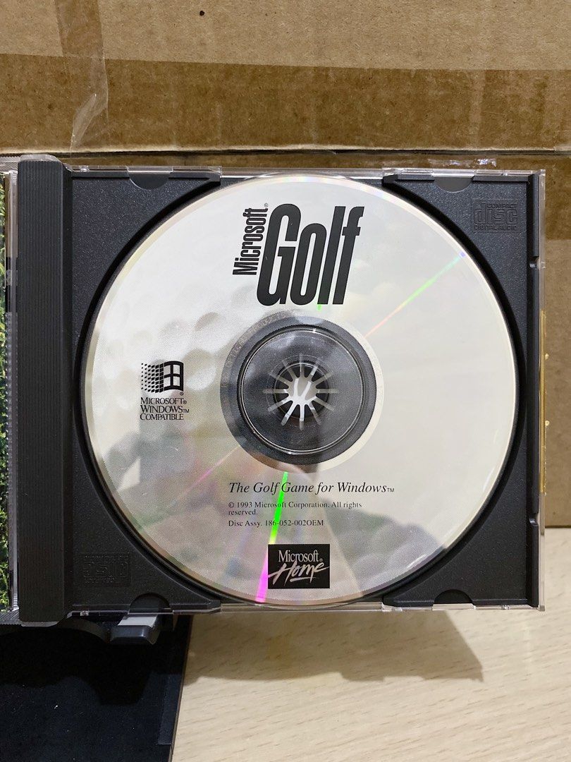 Microsoft Golf - Multi-Media Edition (1993) PC CD-ROM Game, Video ...