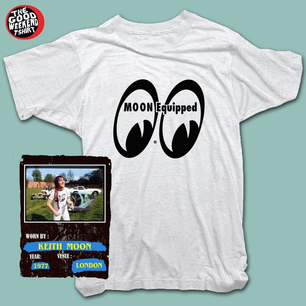MOON EQUIPPED TSHIRT WORN BY KEITH MOON, Men's Fashion, Tops & Sets ...