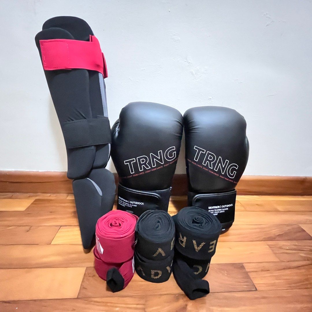 Muay Thai equipment set, Sports Equipment, Exercise & Fitness, Weights ...