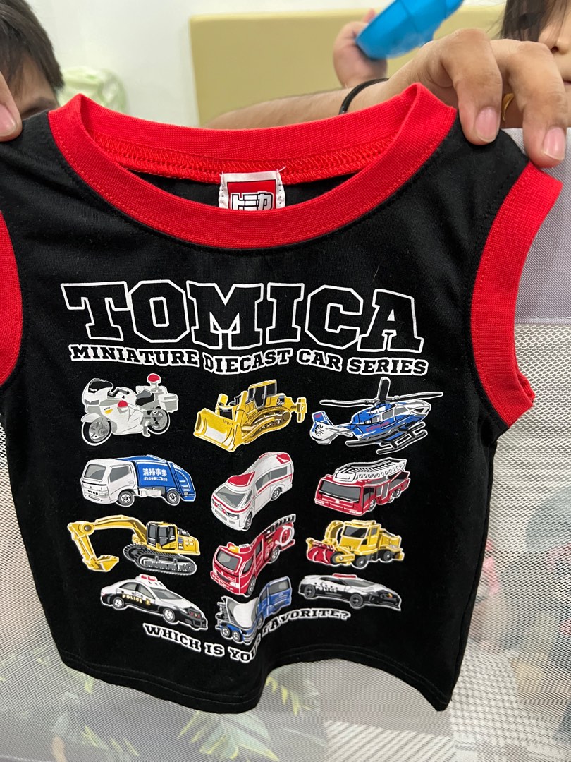 Muscle sando for baby boy - Tomica Design, Babies & Kids, Babies & Kids ...