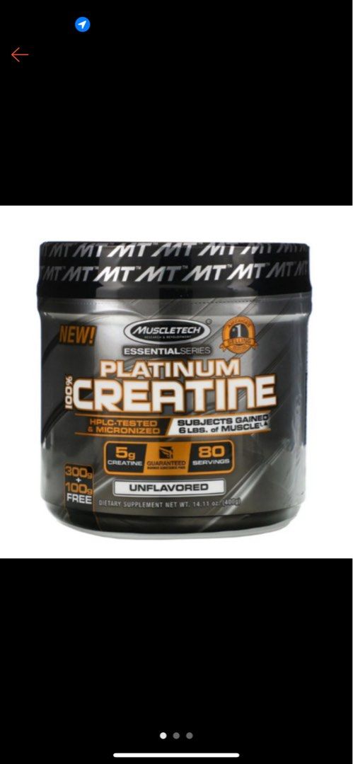 MuscleTech Creatine, Health & Nutrition, Health Supplements, Sports ...