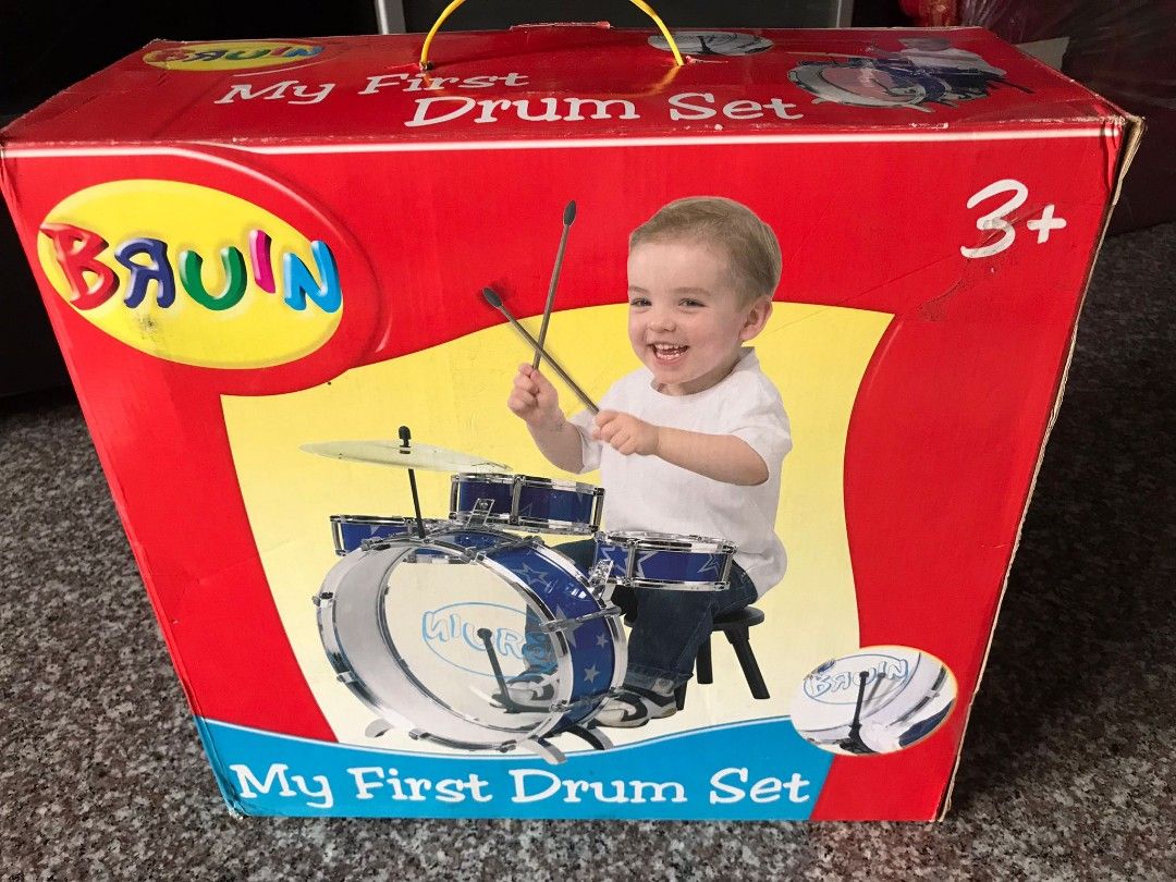 My first drum set, Hobbies & Toys, Toys & Games on Carousell