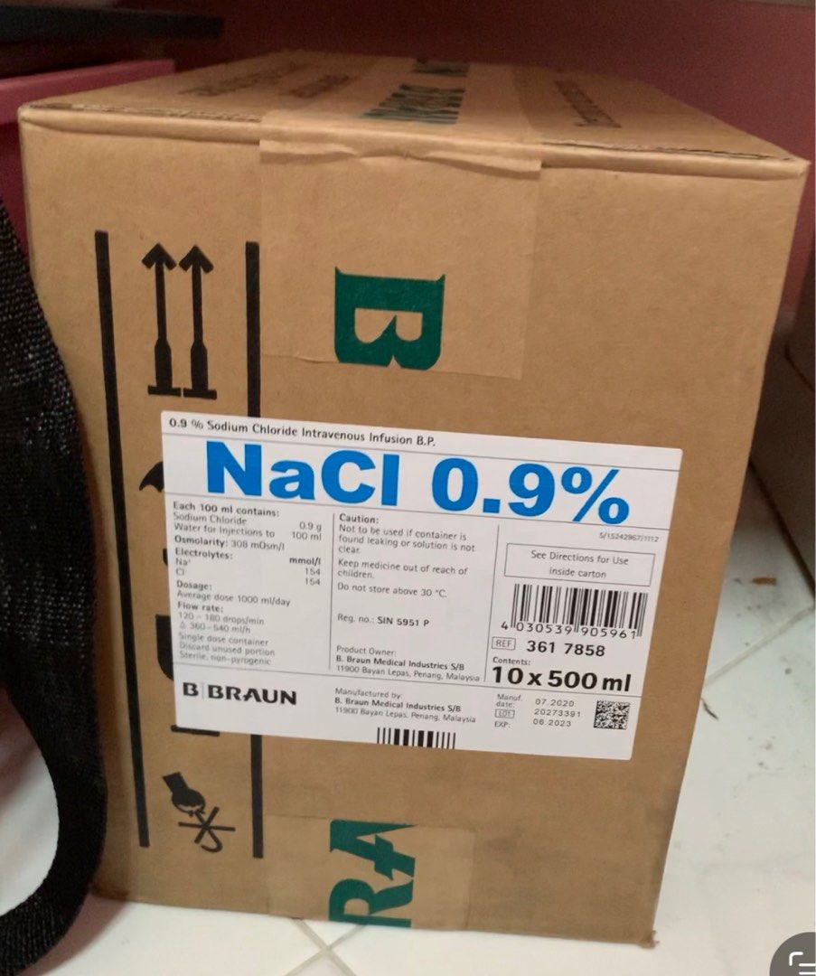 NaCl Sodium chloride NEW!, Health & Nutrition, Medical Supplies & Tools ...
